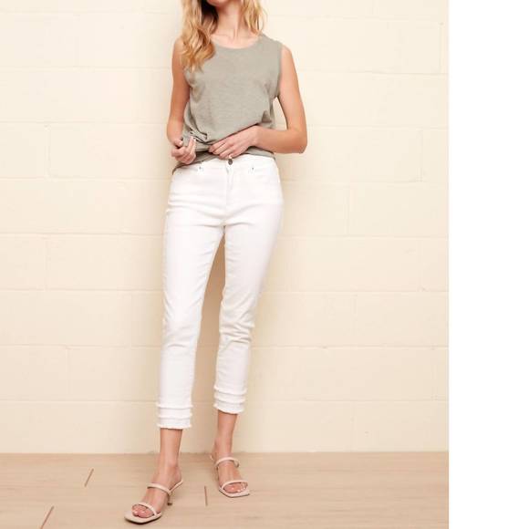 CHARLIE B | Pants & Jumpsuits | New Charlie B Twill Fringe Capri In ...